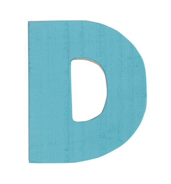 Letra D azul claro – La casita de Margaux