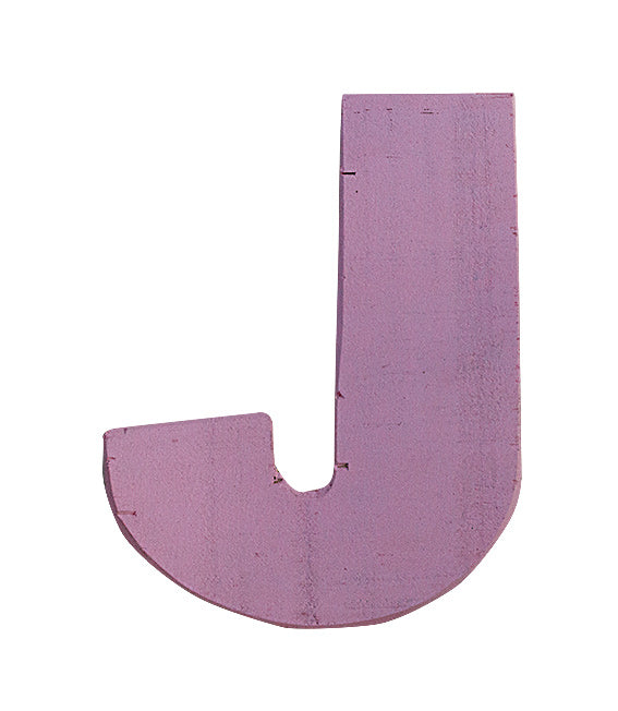 Letra J rosa – La casita de Margaux