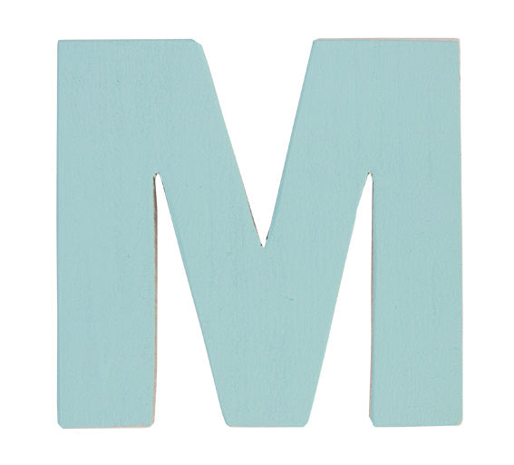 Letra M verde – La casita de Margaux