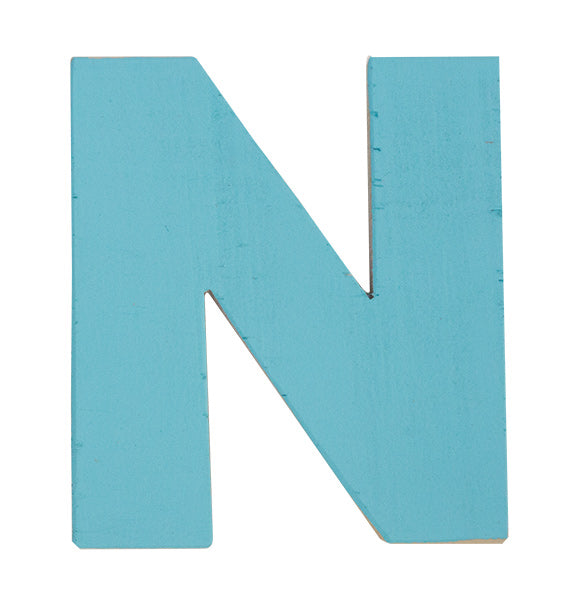 Letra N azul claro – La casita de Margaux
