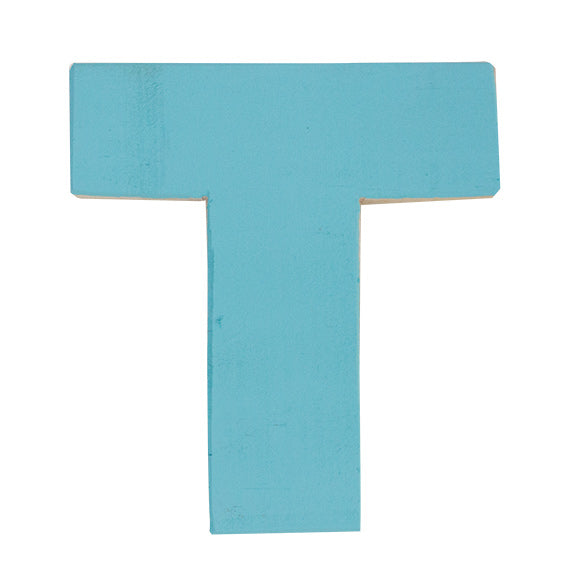 Letra T azul claro – La casita de Margaux