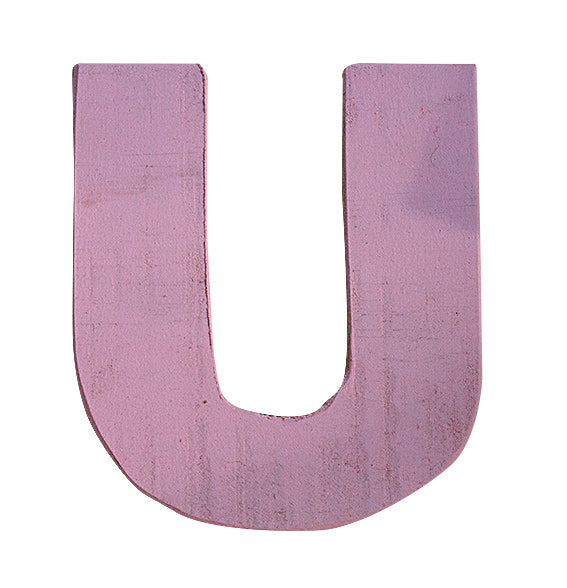 Letra U rosa – La casita de Margaux